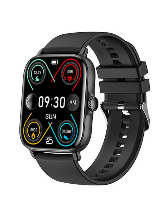 Bakeey T12 45mm Smartwatch με Παλμογράφο (Μαύρο) | Skroutz.gr