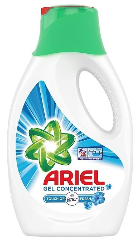 Ariel Gel Concentrated Υγρό Απορρυπαντικό Ρούχων Touch of Lenor 20 ...