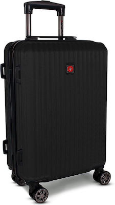 Swissbrand Riga Βαλίτσα Καμπίνας με ύψος 55cm σε Μαύρο χρώμα | Skroutz.gr