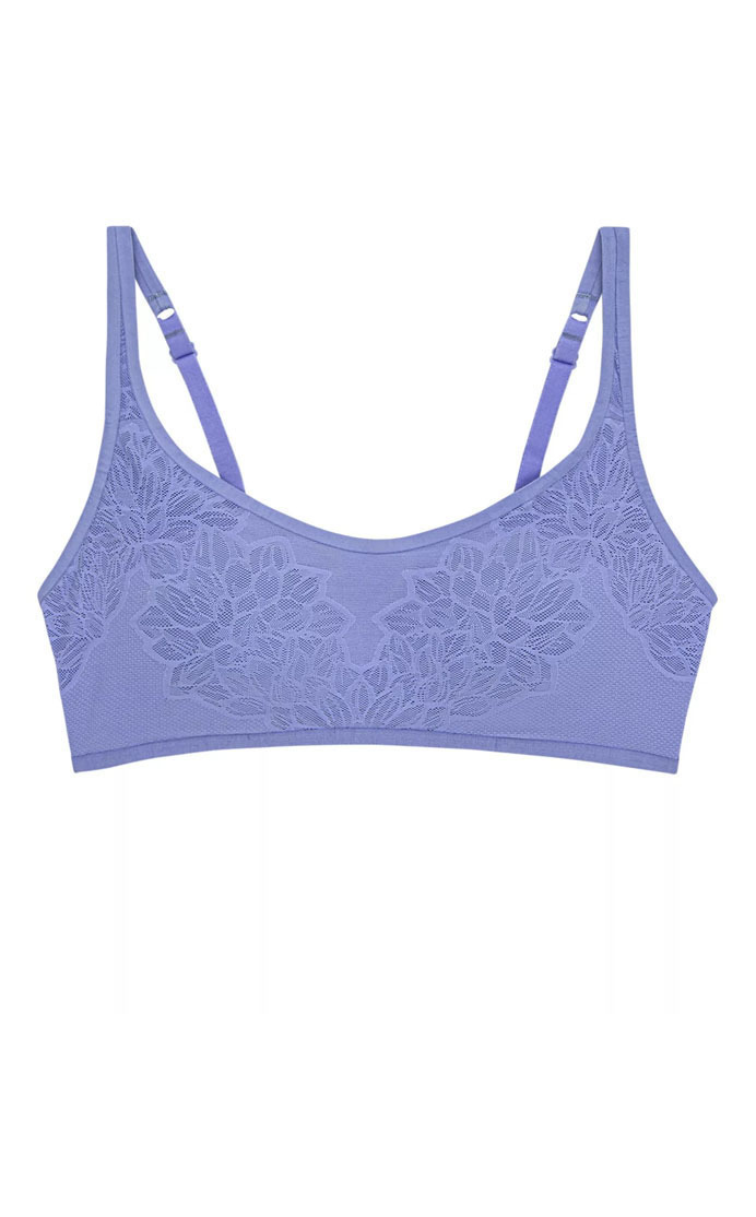 Triumph Fit Smart P EX Γυναικείο Μπουστάκι Λιλά με Επένδυση & Ελαφριά ...