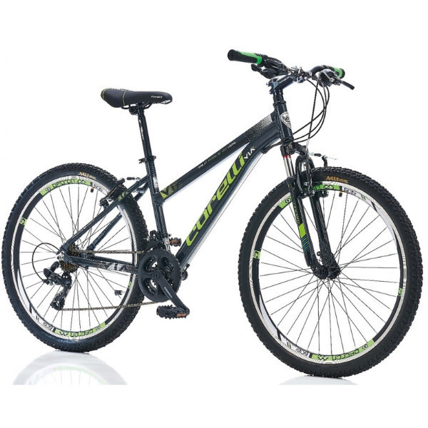 Corelli Via 1.1 24" 2022 Μαύρο Mountain Bike με 21 Ταχύτητες | Skroutz.gr