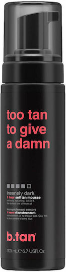 B.Tan Too Tan to Give a Damn Self Tanning Mousse Σώματος Dark 200ml ...