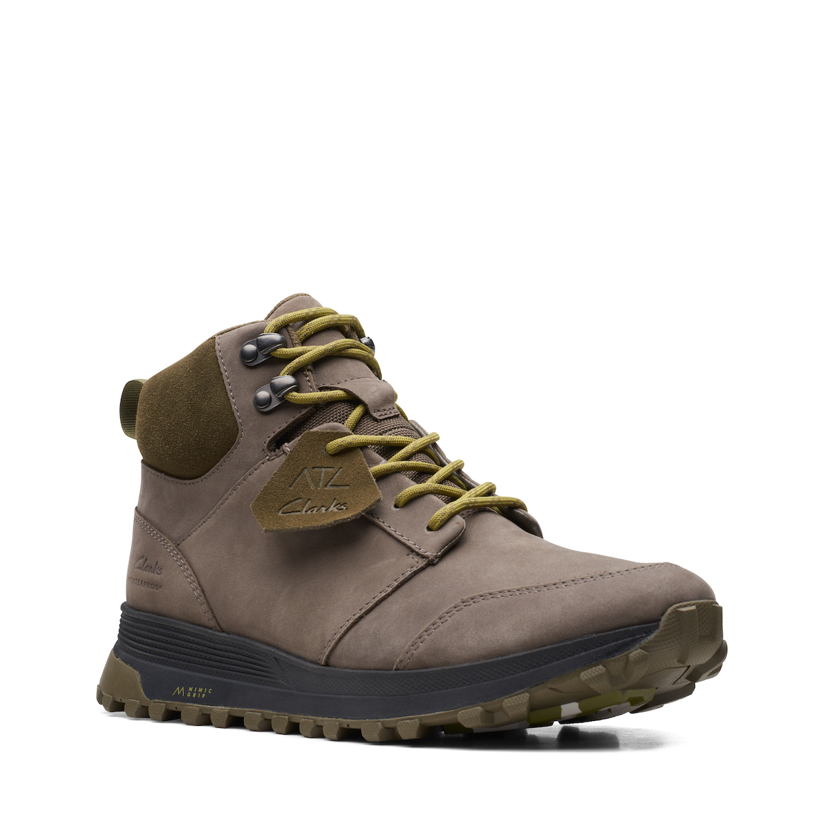 Clarks ATL Trek Up Δερμάτινα Ανδρικά Μποτάκια Αδιάβροχα Stone Nubuck ...