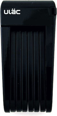 Ulac Type X Κλειδαριά Ποδηλάτου Αναδιπλούμενη με Κλειδί Μαύρο | Skroutz.gr