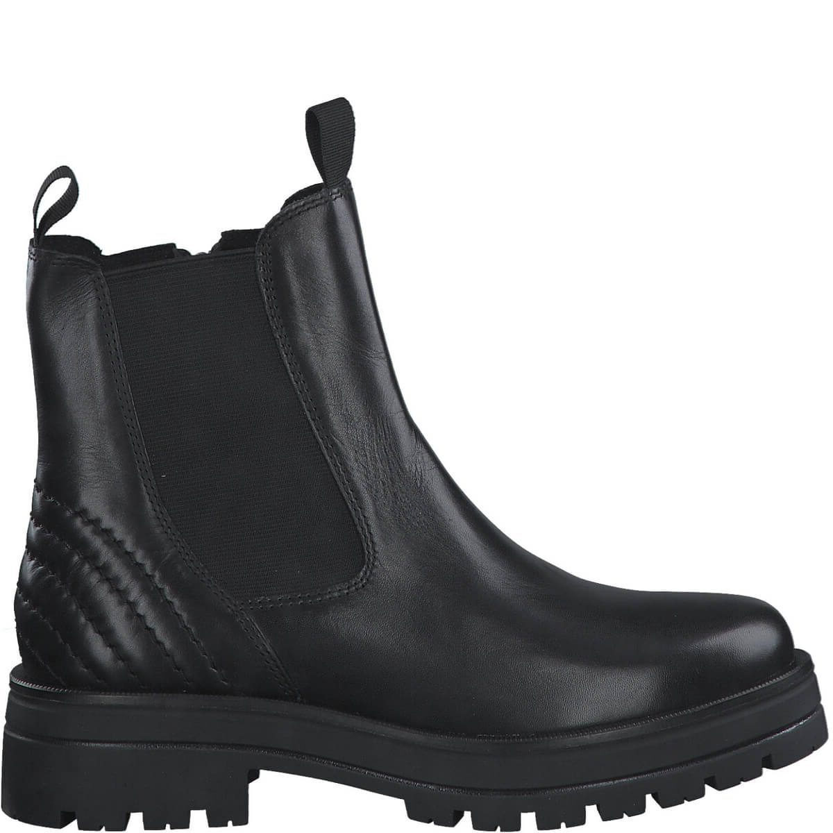 Marco Tozzi Δερμάτινα Γυναικεία Chelsea Μποτάκια με Μεσαίο Τακούνι ...