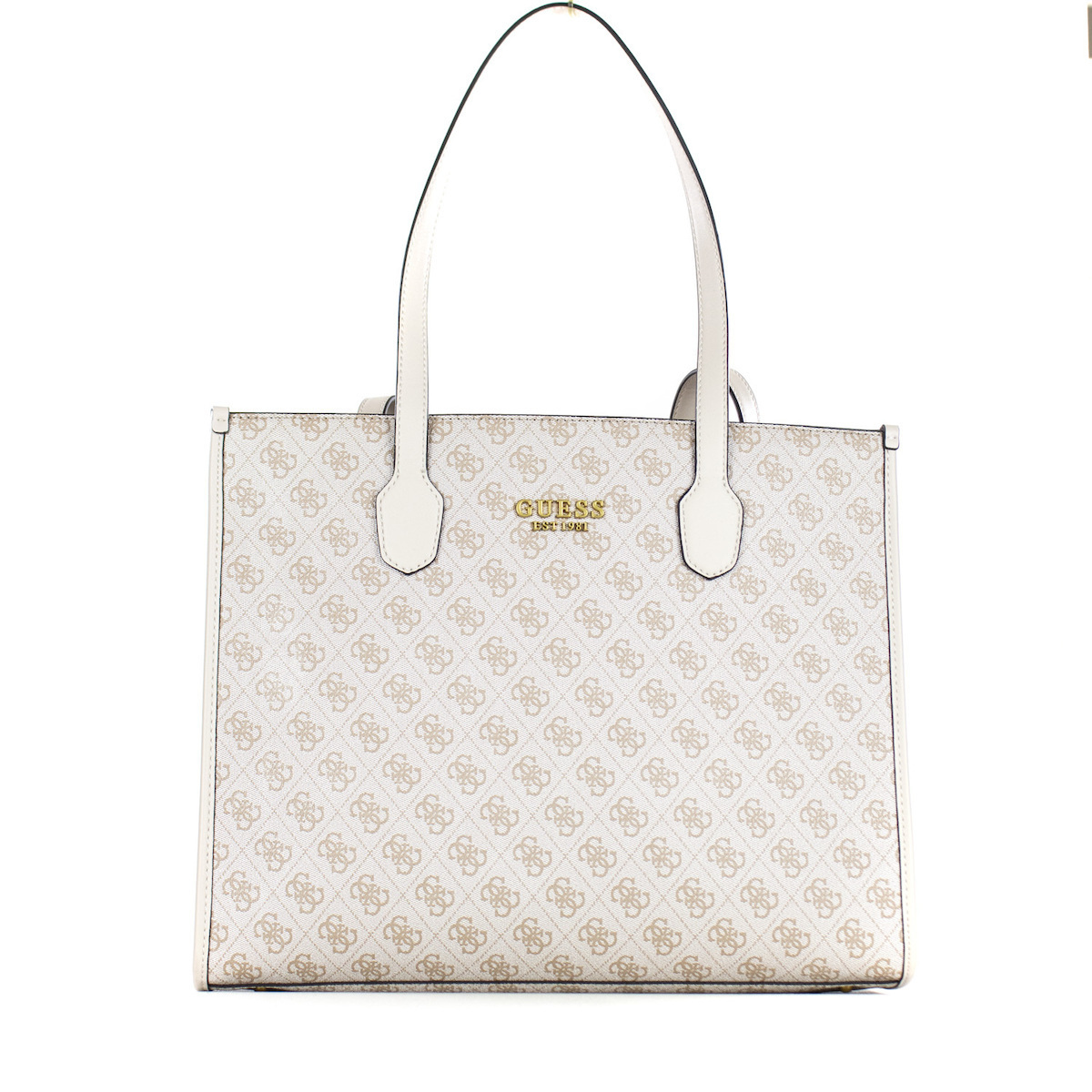 Guess Silvana HWSB8665230 Γυναικεία Τσάντα Shopper Ώμου Stone HWSB8665230-STL | Skroutz.gr