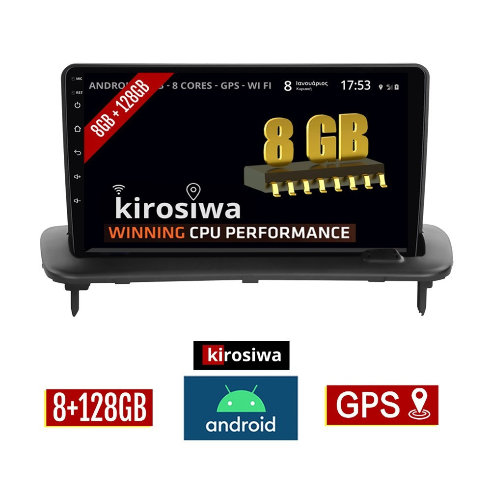 Kirosiwa Ηχοσύστημα Αυτοκινήτου για Volvo S40 S40 2004-2012 (Bluetooth ...