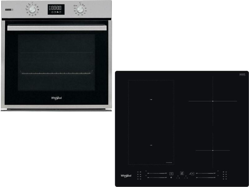 Whirlpool OAS KP8V1SW IX + WL S7960 NE Φούρνος άνω Πάγκου 71lt με ...