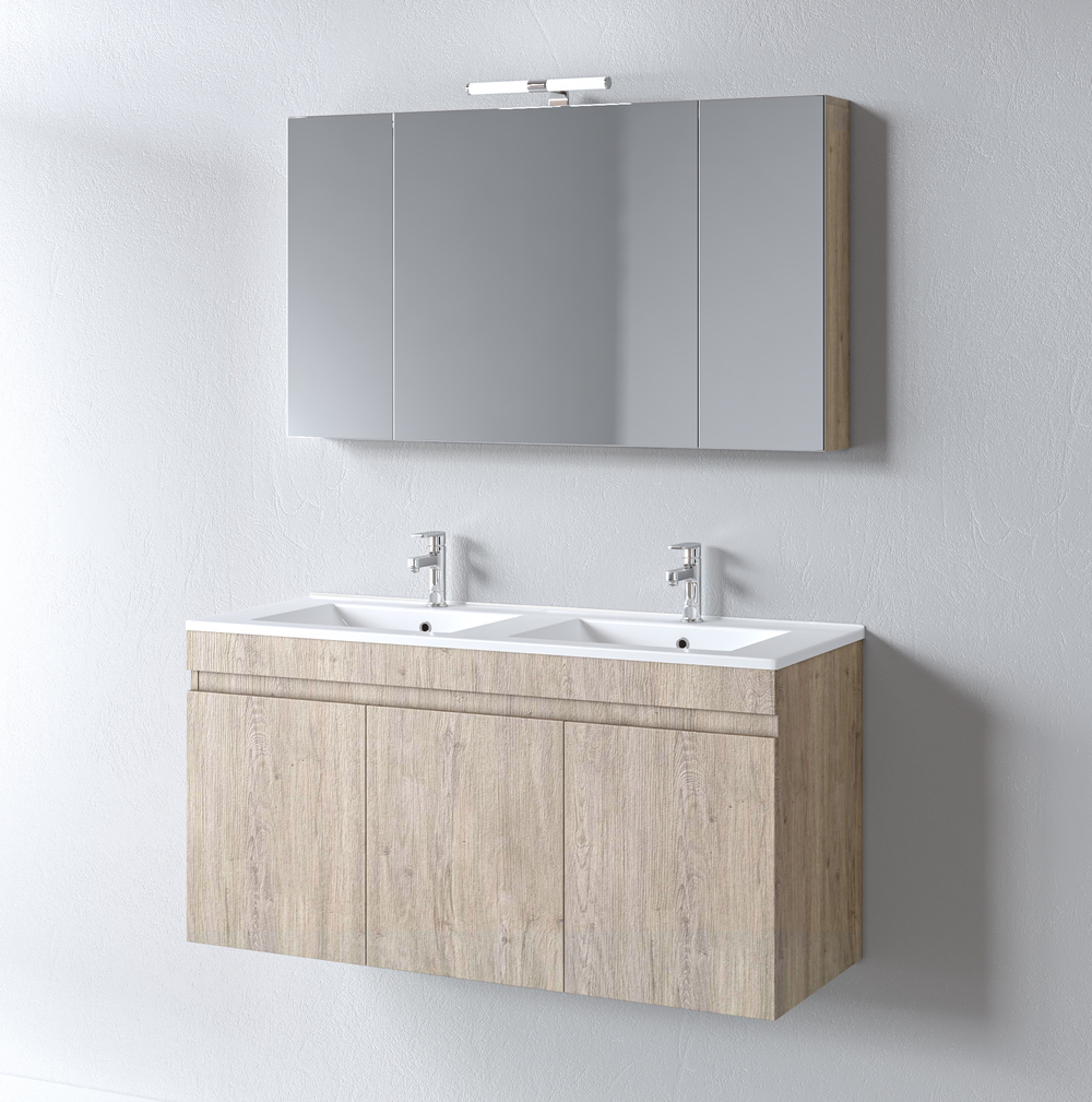 Martin Omega 120 9SOM120BODW Πάγκος με Νιπτήρα & Καθρέπτη ...