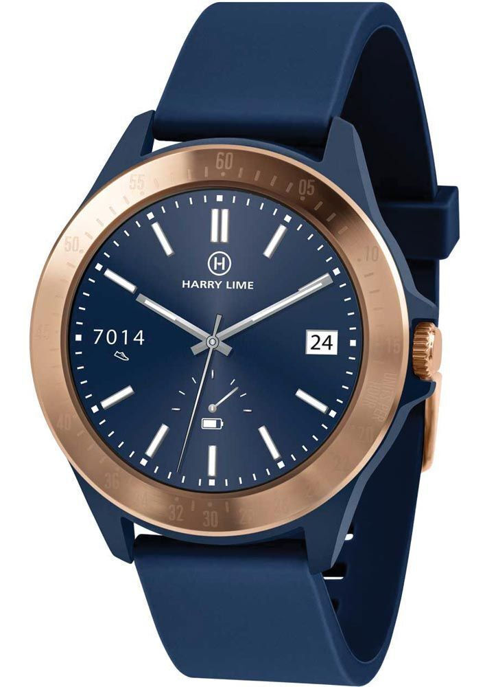 Harry Lime Aluminium 46mm Smartwatch με Παλμογράφο (Μπλε) | Skroutz.gr