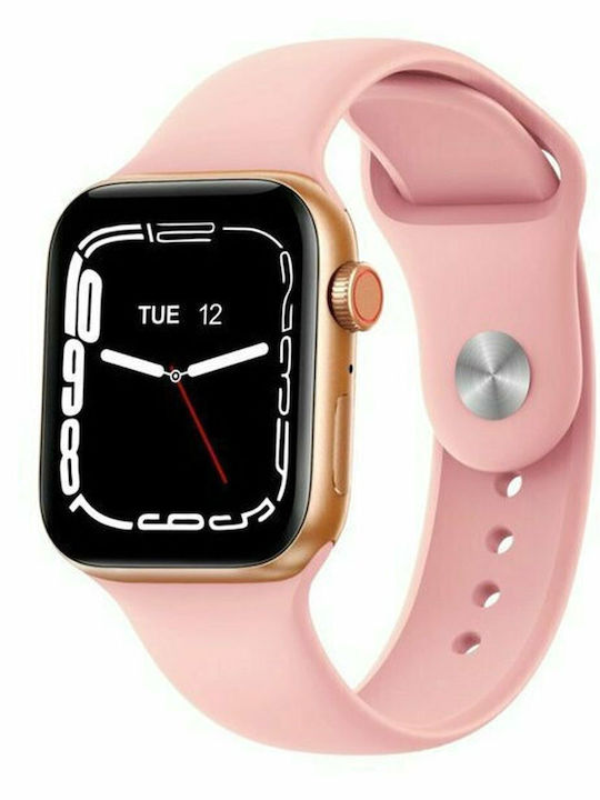 Z51 45mm Smartwatch με Παλμογράφο (Ροζ) | Skroutz.gr