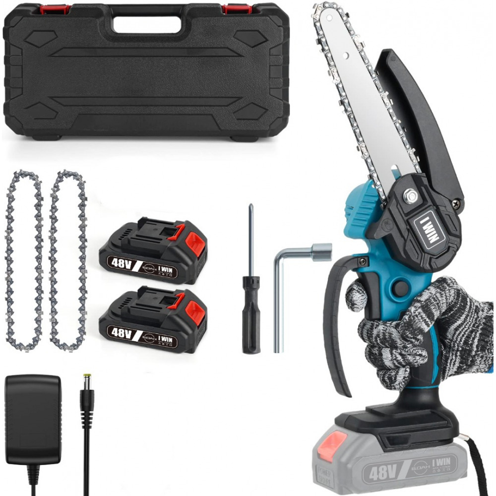Shop More OPM-006 Κλαδευτικό Αλυσοπρίονο Μπαταρίας 48V 1.1kg με Λάμα 15cm | Skroutz.gr