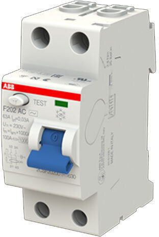 Abb F202AC-63/0.03 Ρελέ Ράγας Διαρροής 63A Διπολικό με Τάση 230V 25066 ...