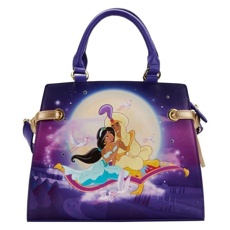 Loungefly Aladdin 30th Anniversary Παιδική Τσάντα Ώμου Μωβ WDTB2547 ...