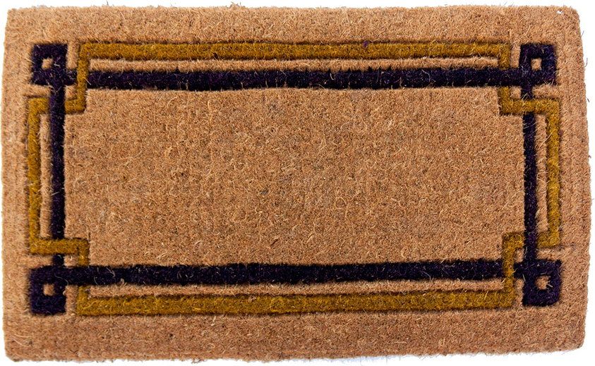 Πατάκι Εισόδου από Κοκοφοίνικα Κλειδί Καφέ 50x80εκ. VEL006-3 | Skroutz.gr