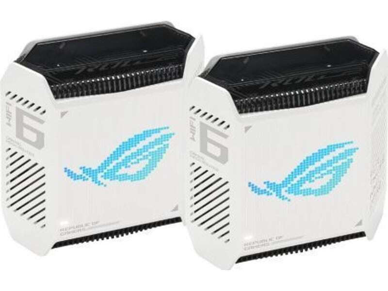 Asus ROG Capture GT6 White WiFi Mesh Network Access Point Wi‑Fi 6 Tri ...