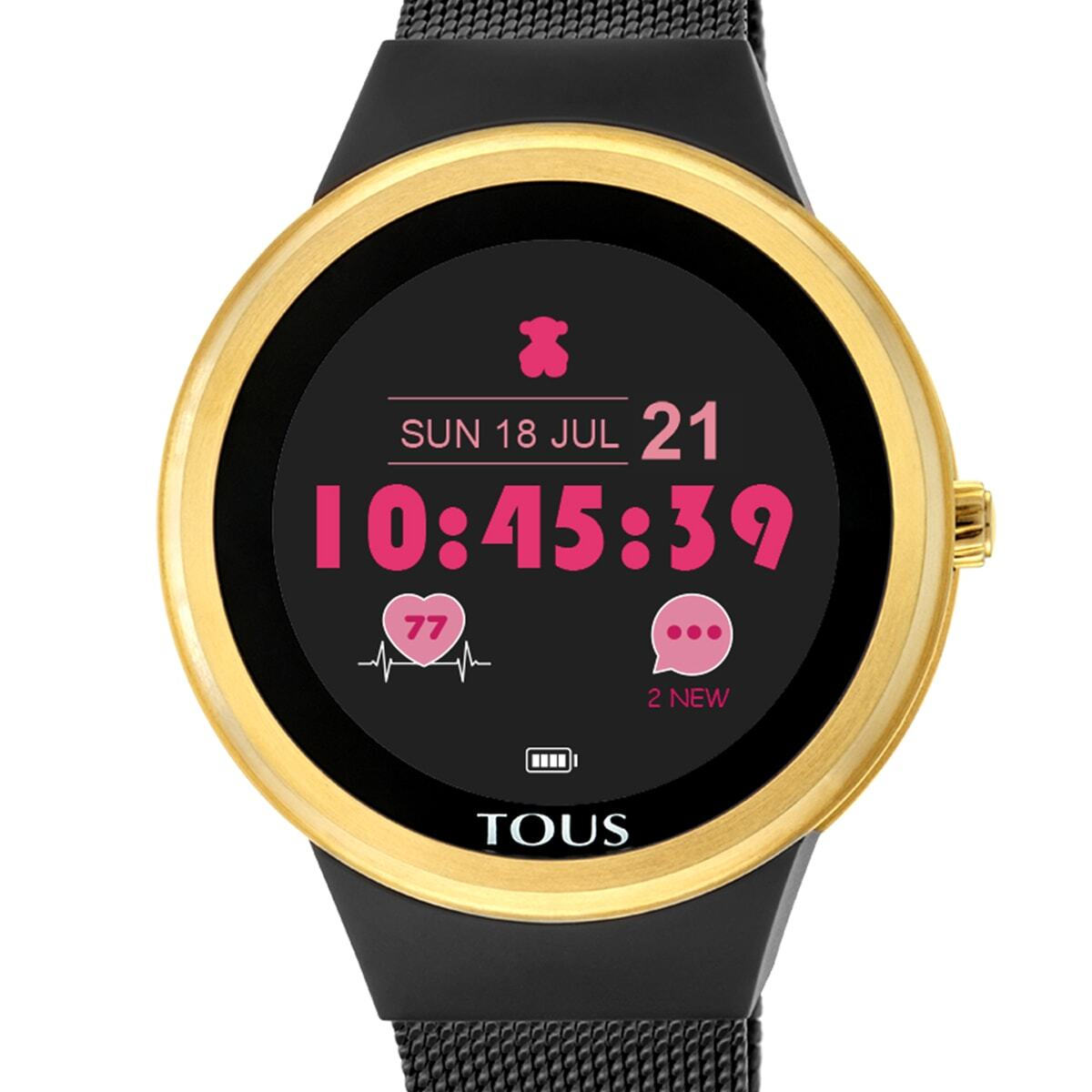 Tous Rond Stainless Steel 40mm Smartwatch με Παλμογράφο (Χρυσό ...