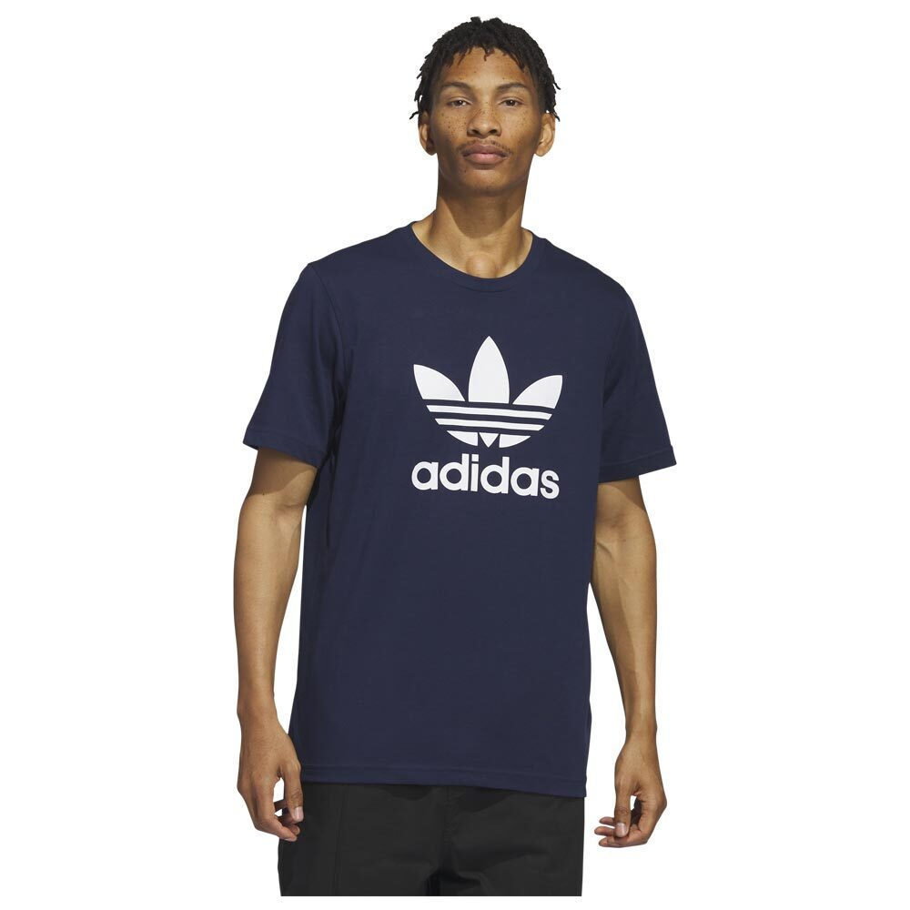 Adidas Adicolor Classics Trefoil Ανδρικό T-shirt Night Indigo με Στάμπα ...