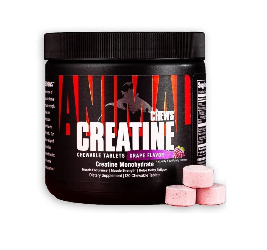 Animal Creatine Monohydrate Chews Grape 120 ταμπλέτες | Skroutz.gr