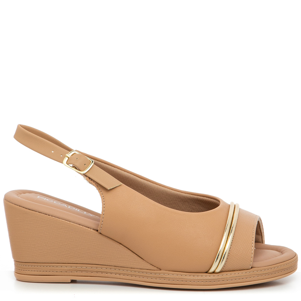 Piccadilly 408200-7 Ανατομικές Καλοκαιρινές Γυναικείες Πλατφόρμες Μπεζ 408200-7 | Skroutz.gr