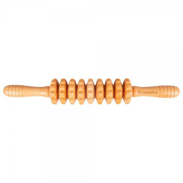 inSPORTline Marlee 300 Ξύλινο Roller Μασάζ για τη Μέση & την Πλάτη Καφέ ...