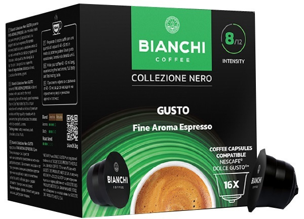 Bianchi Coffee Κάψουλες Espresso Fine Aroma Συμβατές με Μηχανή Dolce ...