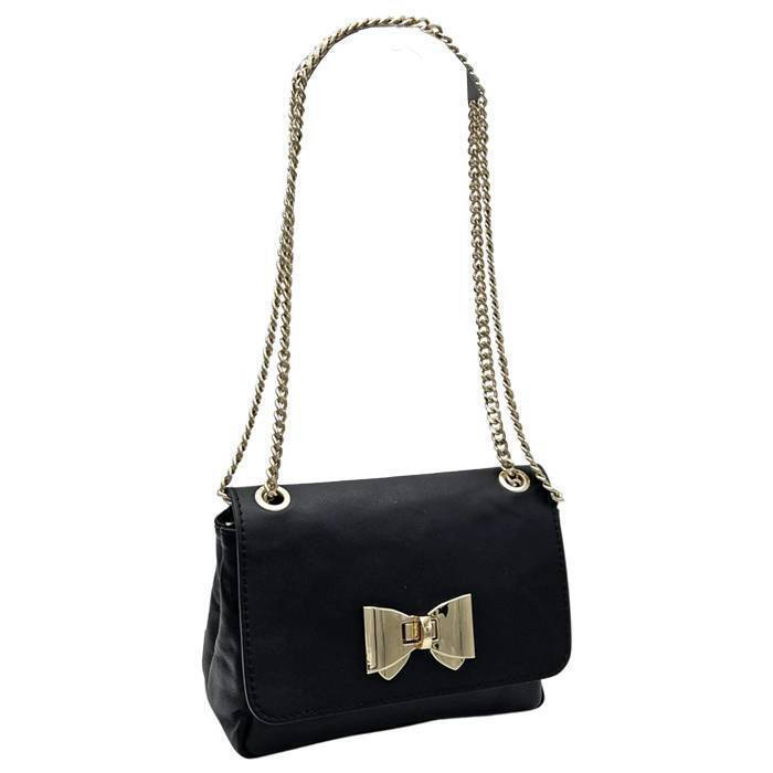Savil Δερμάτινη Γυναικεία Τσάντα Ώμου Μαύρη 10-551 | Skroutz.gr