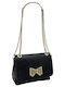 Savil Δερμάτινη Γυναικεία Τσάντα Ώμου Μαύρη 10-551 | Skroutz.gr