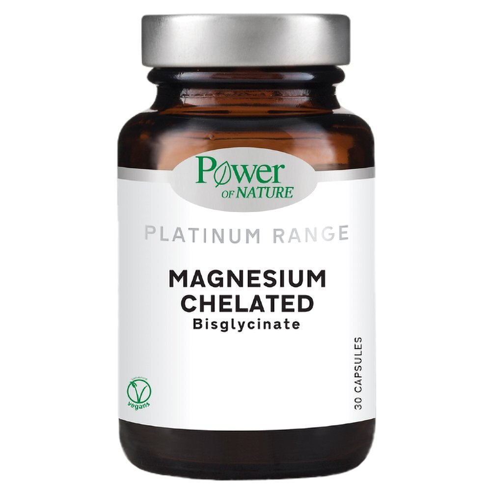Power Of Nature Platinum Range Magnesium Chelated 30 κάψουλες Energy ...