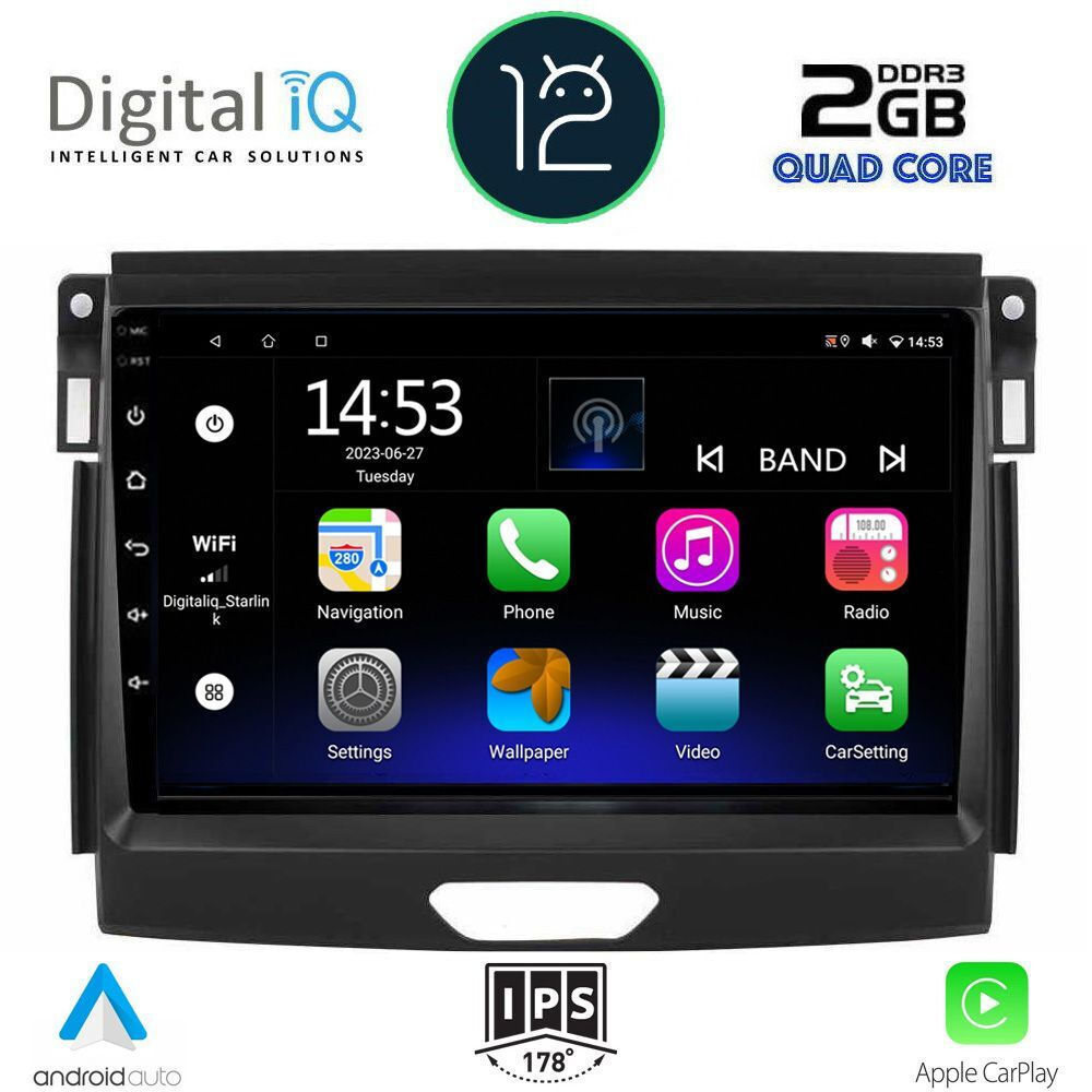 Digital IQ Ηχοσύστημα Αυτοκινήτου για Ford Ranger (Bluetooth/USB/AUX ...