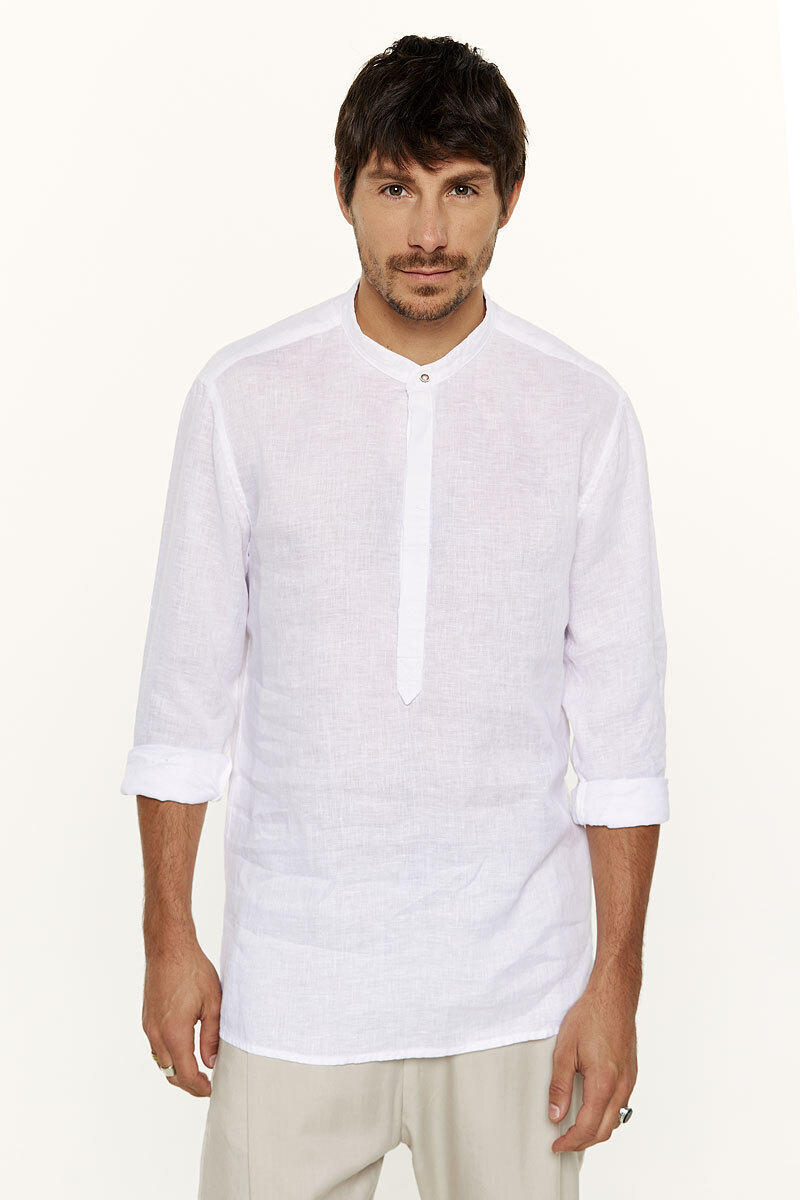 Edward Jeans Zayn Ανδρικό Πουκάμισο Μακρυμάνικo Λευκό MP-N-SRT-S23-033 ...