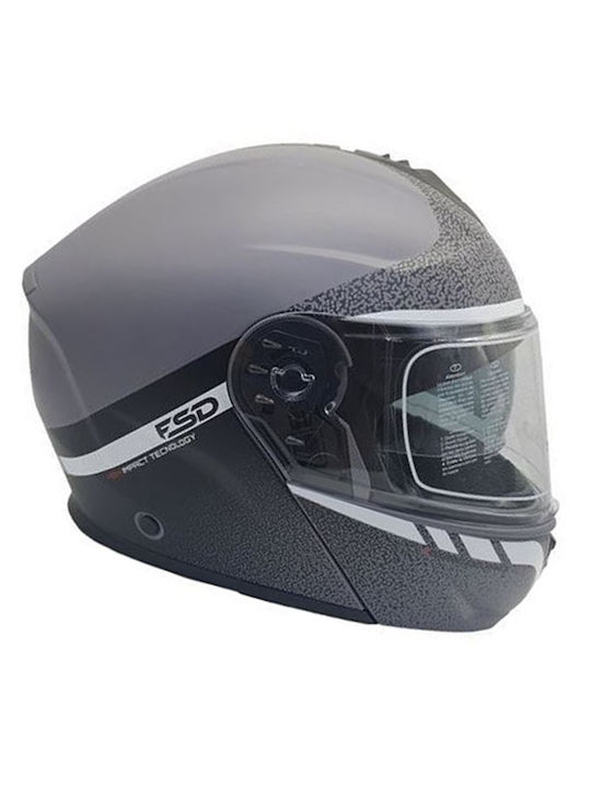 Faseed FSD-917 Grey Matt Κράνος Μηχανής Flip-Up ECE 22.06 | Skroutz.gr