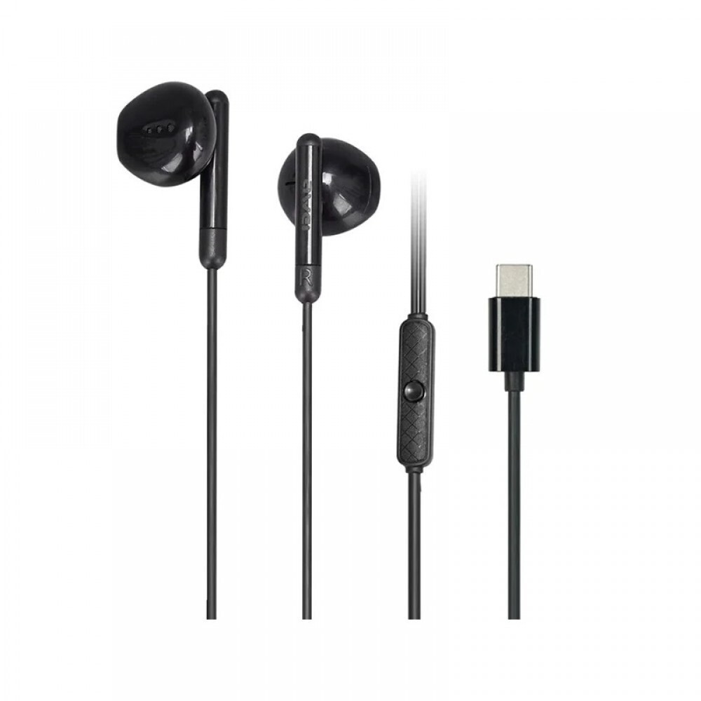 Awei PC-6T Earbuds Handsfree με Βύσμα USB-C Μαύρο | Skroutz.gr