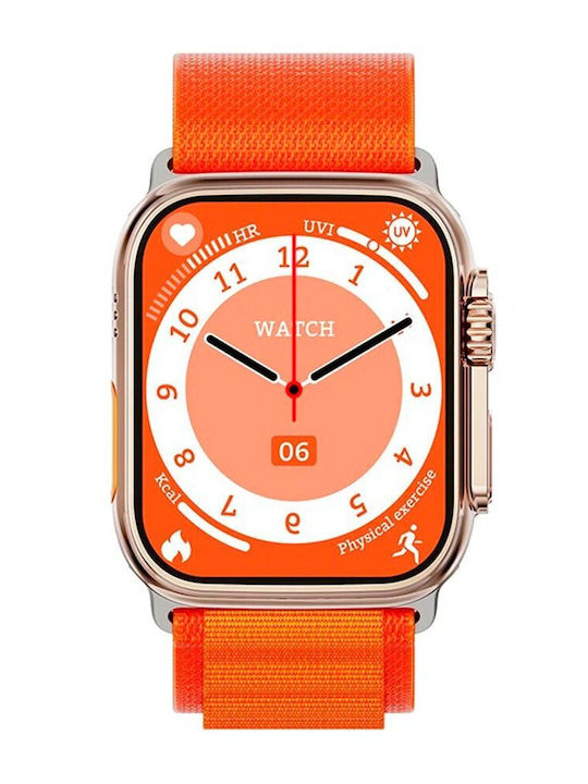 Microwear W69 Mini Ultra 45mm Smartwatch με Παλμογράφο (Ασημί) | Skroutz.cy