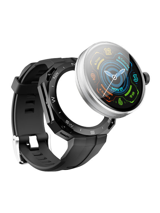 Borofone BD4 Smartwatch με Παλμογράφο (Μαύρο) | Skroutz.gr