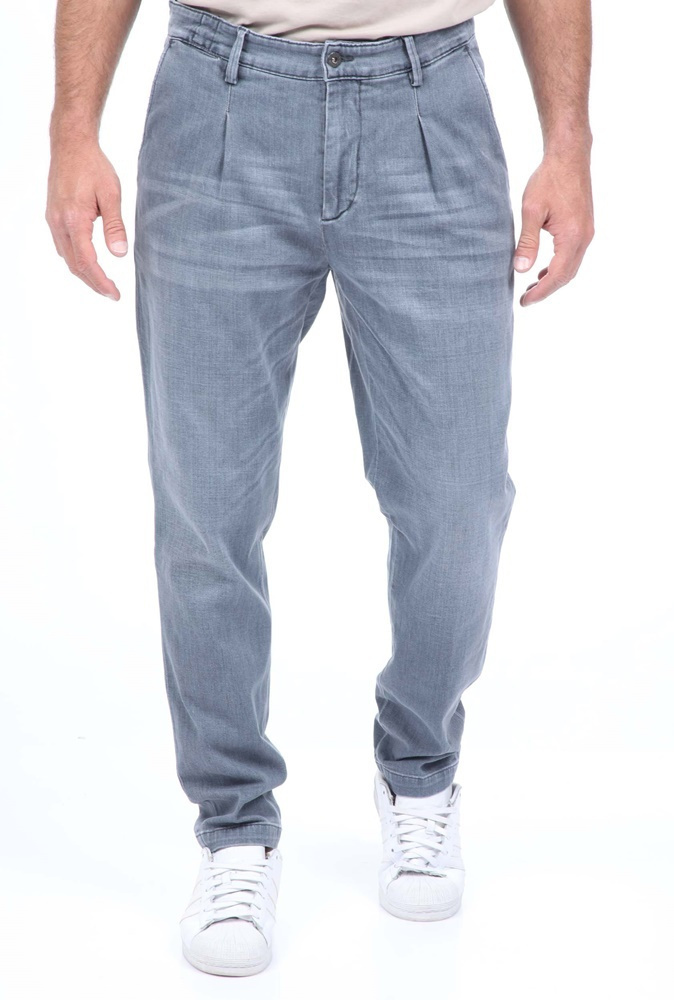 Uniform Jeans Ανδρικό Παντελόνι Chino σε Ίσια Γραμμή Μπλε 7-UM0185.653. ...
