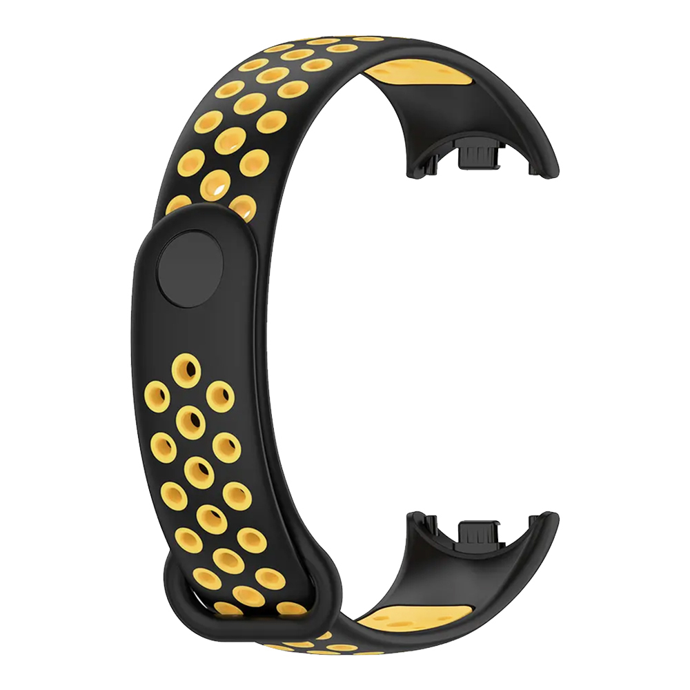 Sonique Sport Λουράκι Σιλικόνης Μαύρο / Κίτρινο (Xiaomi Mi Band 8 / Mi ...