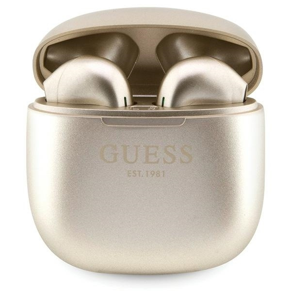 Guess Script Logo Earbud Bluetooth Handsfree Ακουστικά με Θήκη Φόρτισης ...