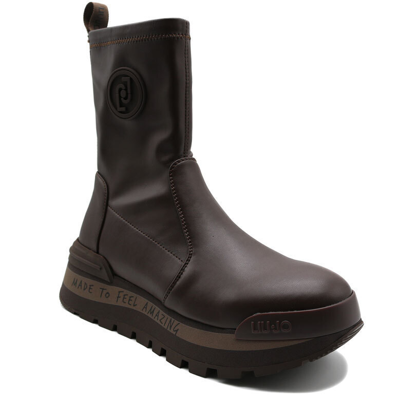 Liu Jo Γυναικεία Μποτάκια με Πλατφόρμα Καφέ BF3131PX215-01111 | Skroutz.gr