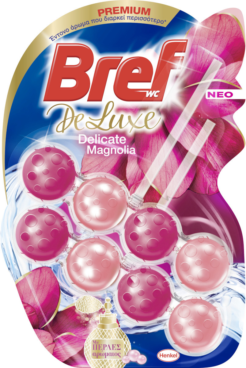 Bref DeLuxe Block Λεκάνης με Άρωμα Pink Magnolia 2x50gr | Skroutz.gr