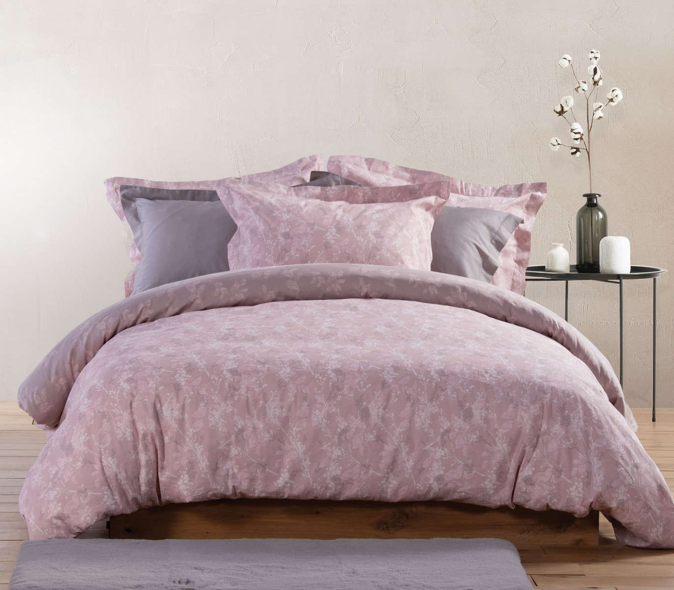 Nef-Nef Homeware Σετ Παπλωματοθήκη Βαμβακερή Υπέρδιπλη με 2 Μαξιλαροθήκες 240x230 Allesia 034009 ...