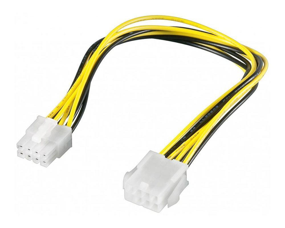 PremiumCord 8-Pin EPS - 8-Pin PCIe Cable 0.28m Πολύχρωμο (8PIN ...