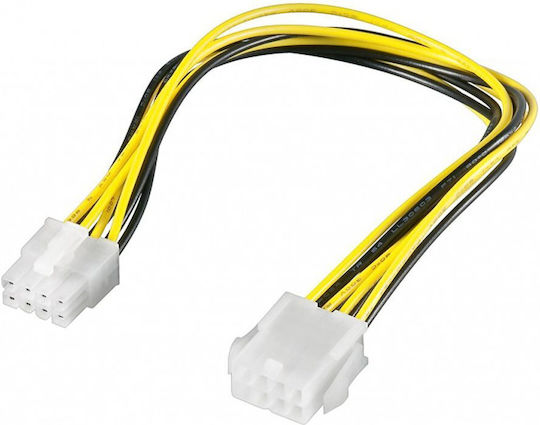 PremiumCord 8-Pin EPS - 8-Pin PCIe Cable 0.28m Πολύχρωμο (8PIN ...