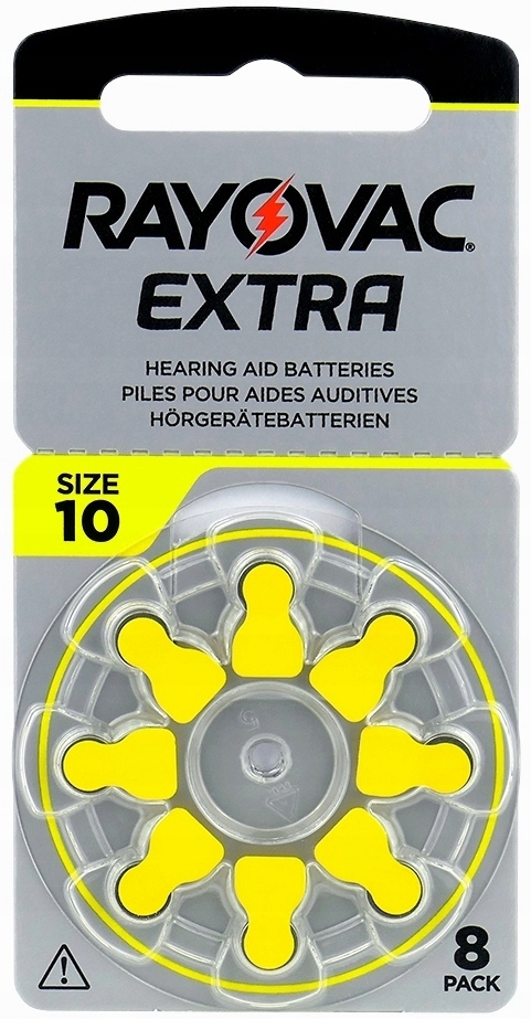 Rayovac Extra Advanced Μπαταρίες Ακουστικών Βαρηκοΐας 10 1.45V 8τμχ ...