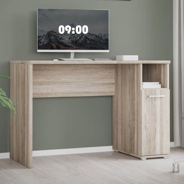 Γραφείο Carmel Ξύλινο Sonoma Grey Oak 110x73.5x51εκ. 043192 | Skroutz.gr