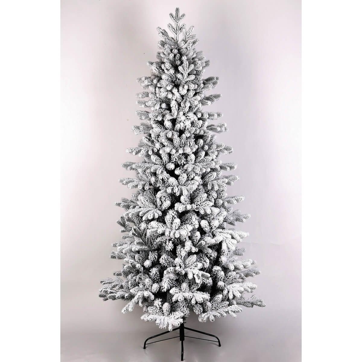 Manxatan Flocked Christmas White Tree with Metallic Base H300cm KN208 ...