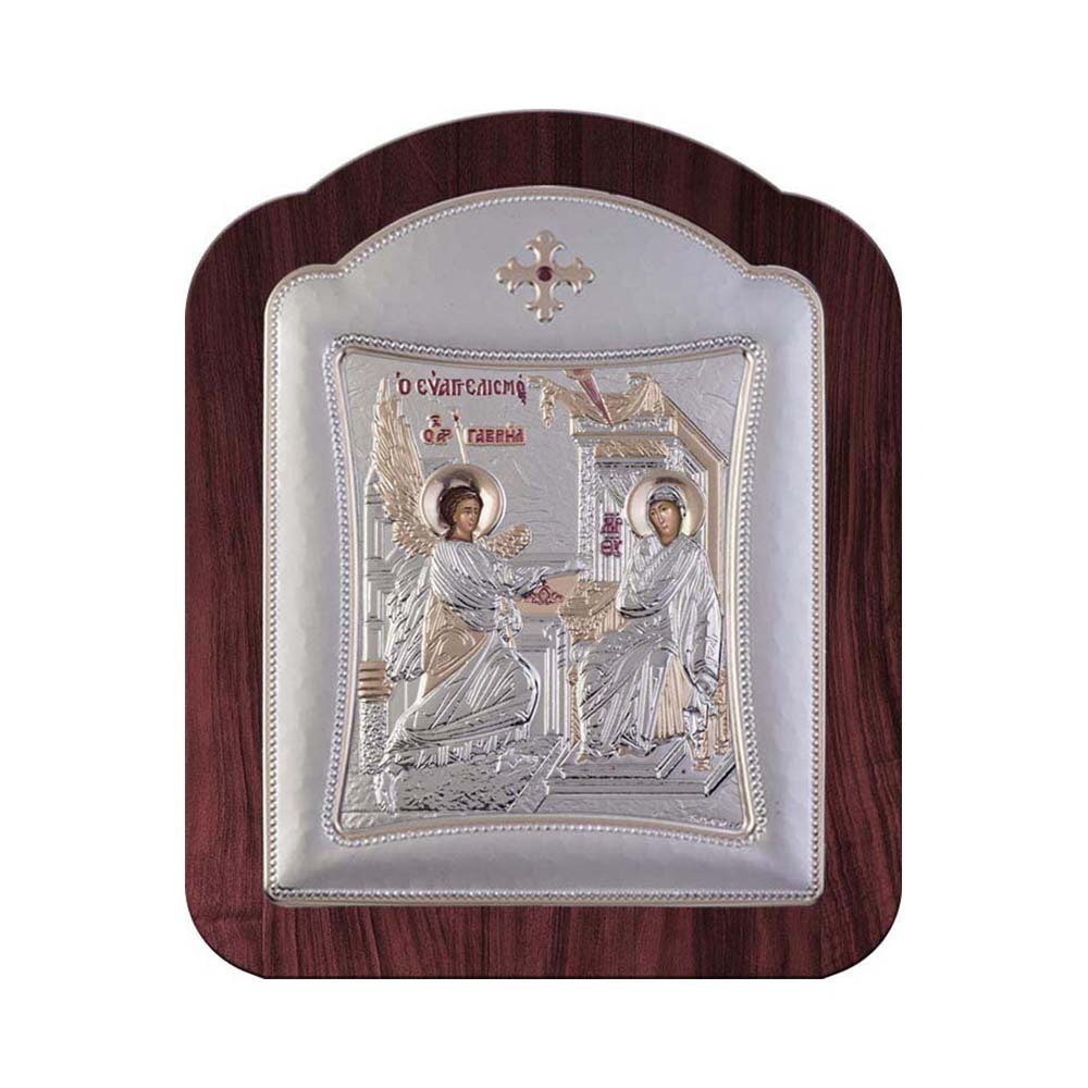 Slevori Εικόνα Ευαγγελισμός της Θεοτόκου Ασημένια 10.3x12.9εκ. 148250 ...