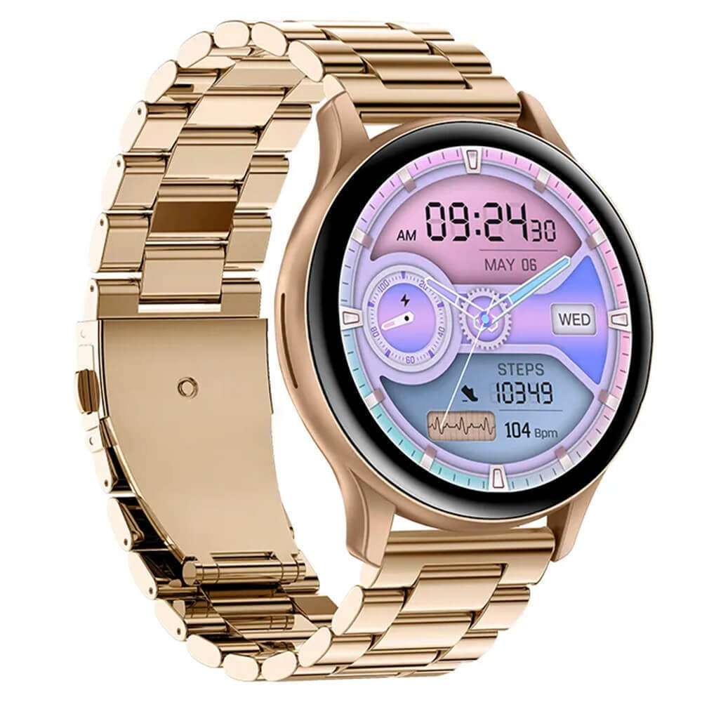 Microwear C21 Pro Smartwatch με Παλμογράφο (Χρυσό) | Skroutz.gr