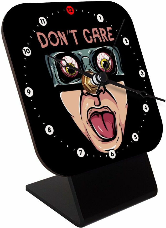 Don't Care Επιτραπέζιο Ρολόι KP_915_CLOCK-DESK-SQUARE | Skroutz.gr