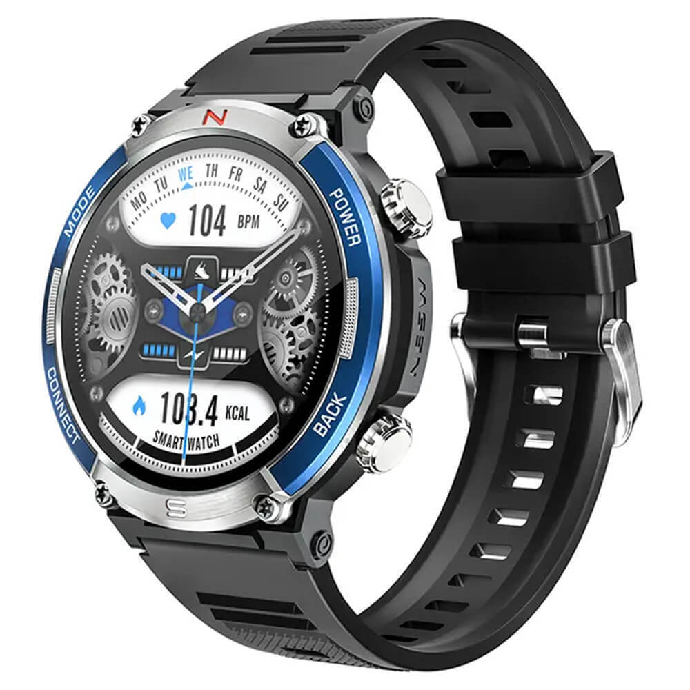 Microwear X11 Smartwatch με Παλμογράφο (Black / Blue) | Skroutz.gr